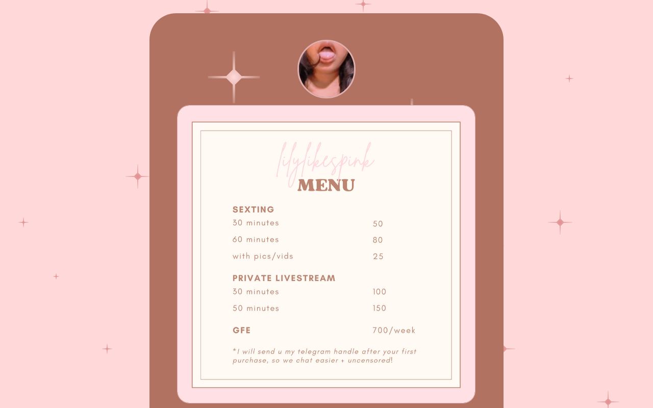 lily ♡ menu